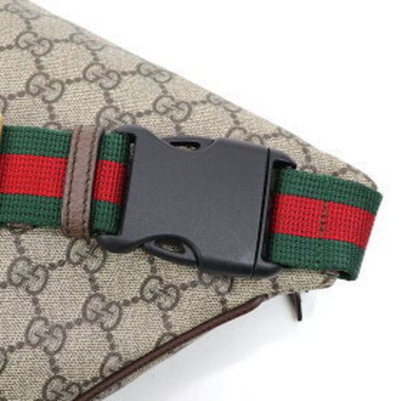 Gucci | Bags | Gucci Courier Gg Supreme Body Bag Beige Brown Hip Waist ...